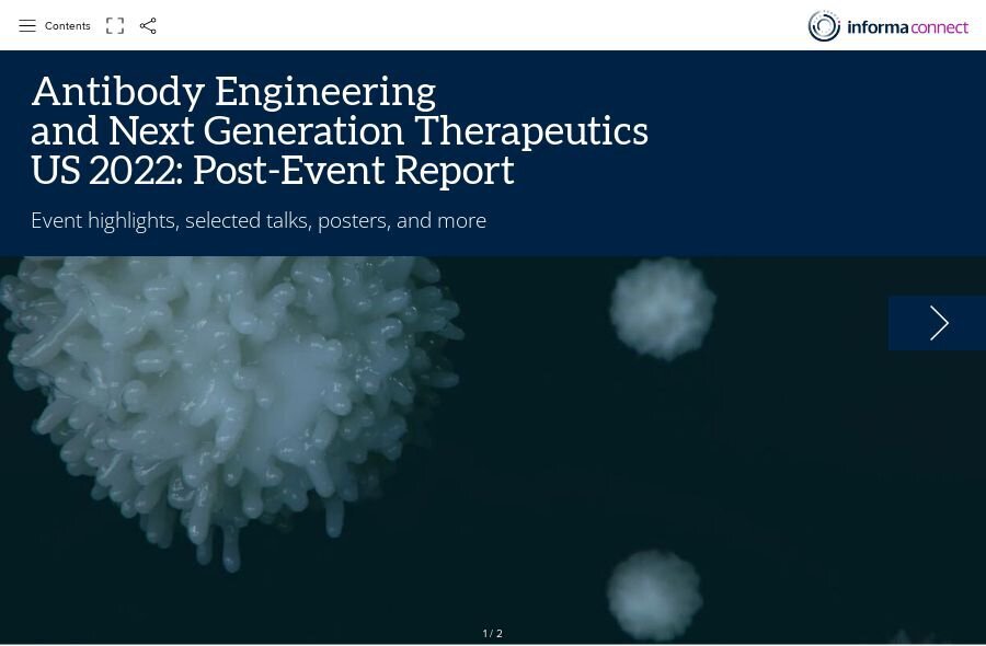 Antibody U.S. eBook: Engineering and Next Generation Therapeutics 2022 — Post-Event Report